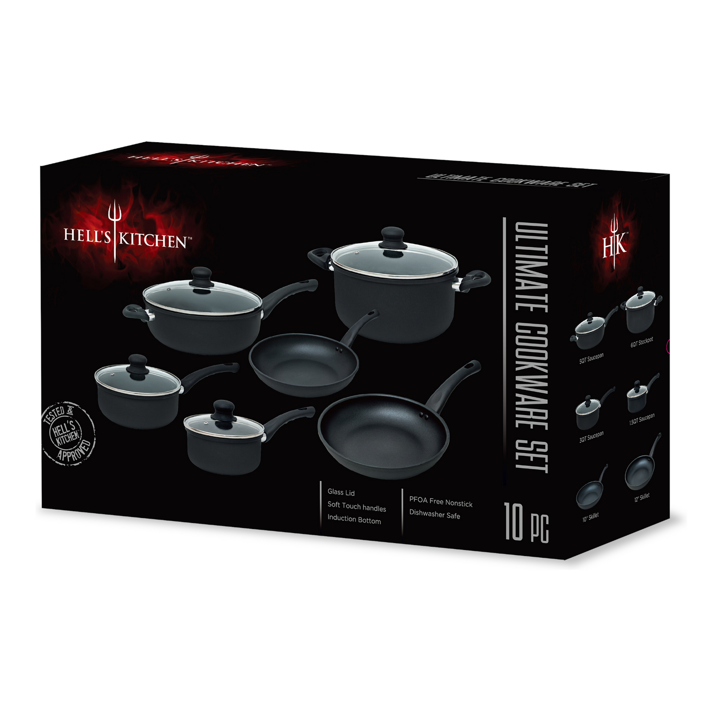 Hell's Kitchen 10-Piece Ultimate Cookware Set – Next Products USA