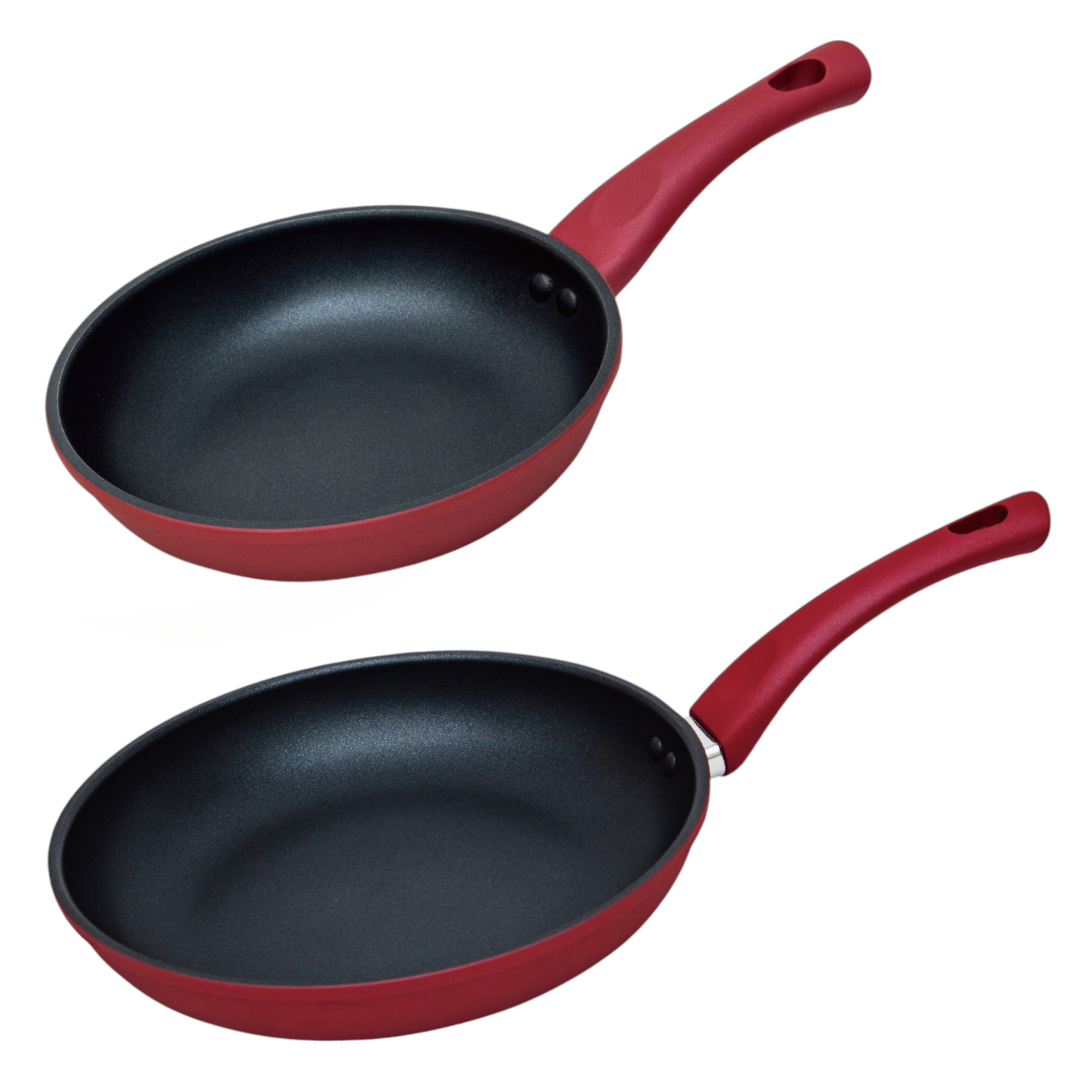 Hell's Kitchen 10-Inch & 12-Inch Ceramic Fry Pan Set - Red – Next ...